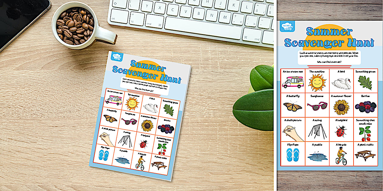 Summer Scavenger Hunt | Twinkl Party - Twinkl
