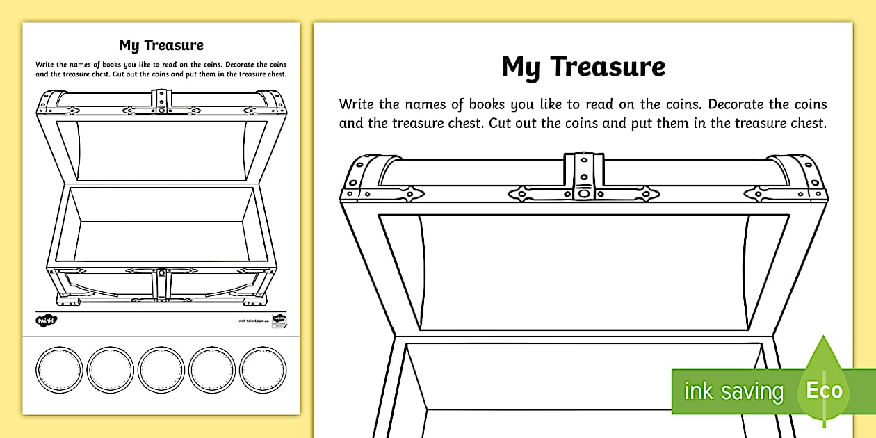 Tas Find Your Treasure Worksheet Teacher Made Twinkl