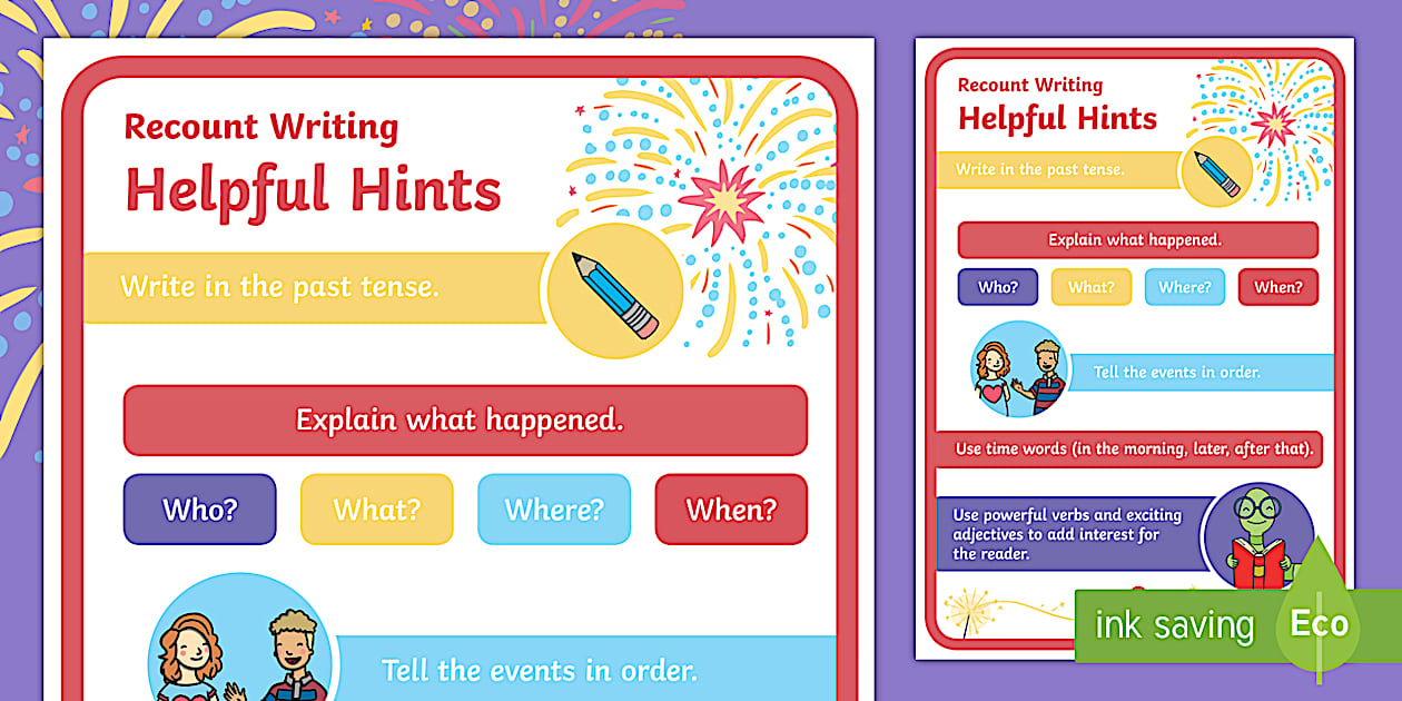 Recount Writing Prompt Sheet – Literacy Resources - Twinkl