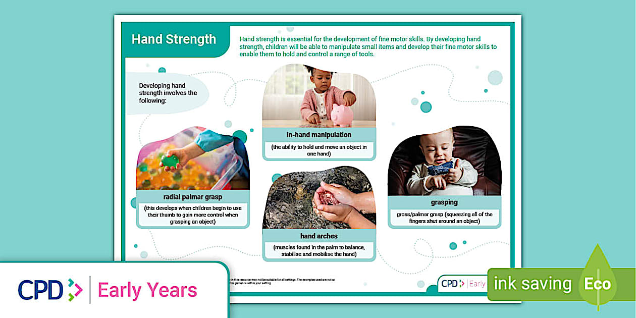 Hand Strength (Poster) | Fine Motor Skills | CPD | Twinkl