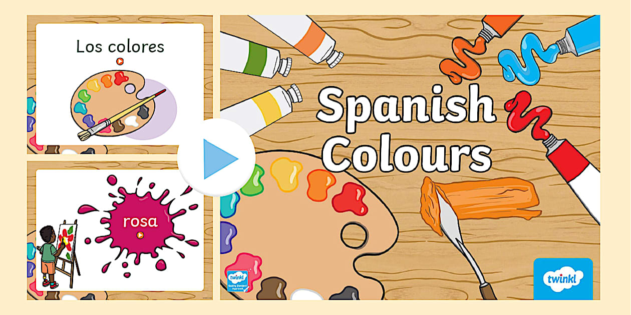 Spanish Colours PowerPoint - Spanish Vocabulary - KS2