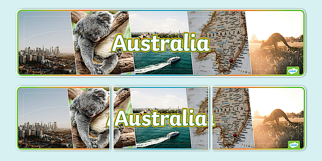 Editable Australia Photo Display Banner - Twinkl