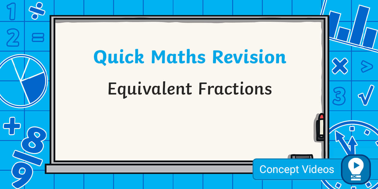 Equivalent Fractions Video - Maths (teacher made) - Twinkl