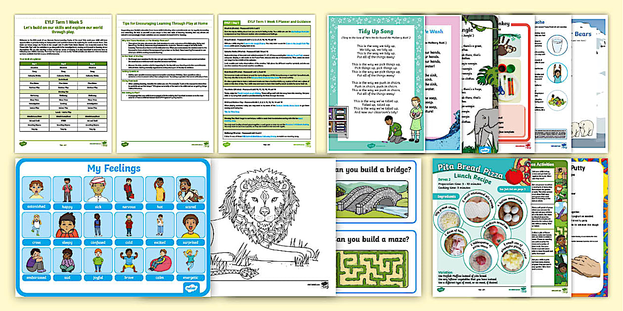 EYLF Term 1 Week 5 Remote Home Learning Pack (teacher made)