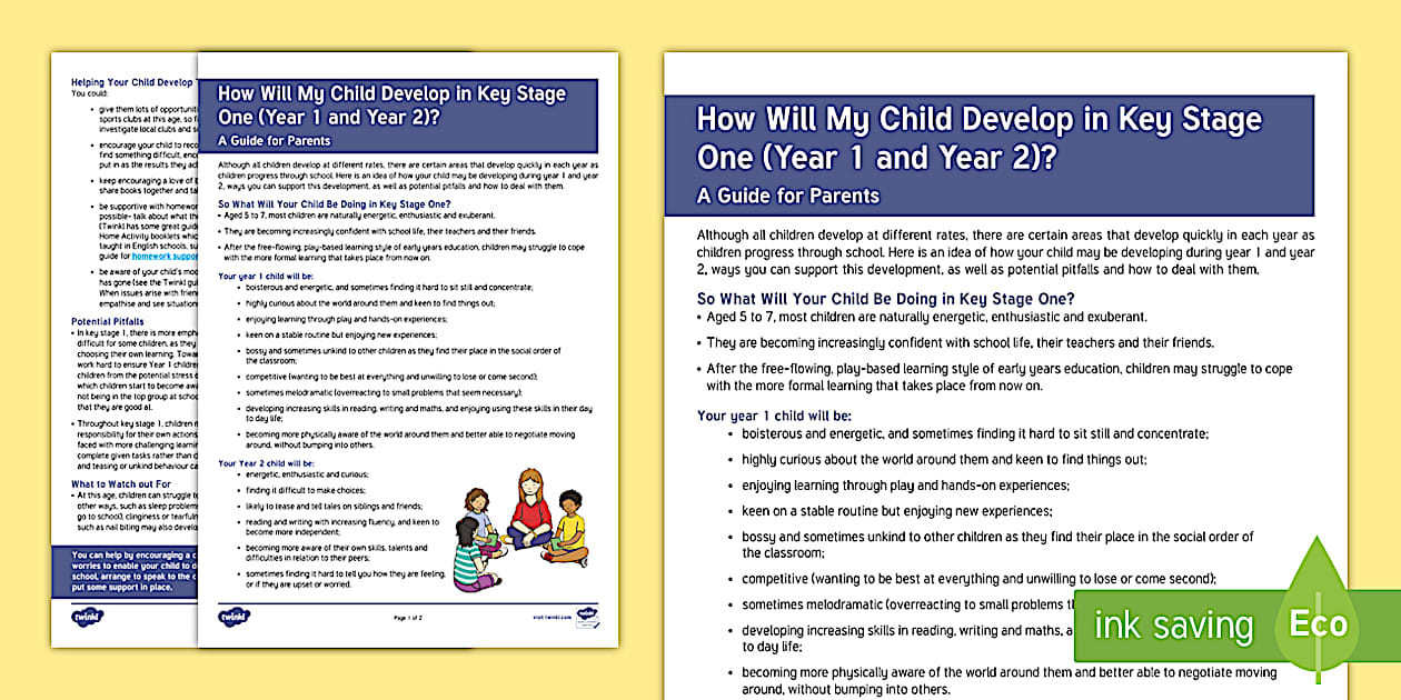 Black and White How Your Child Develops in Key Stage One Parent and Carer