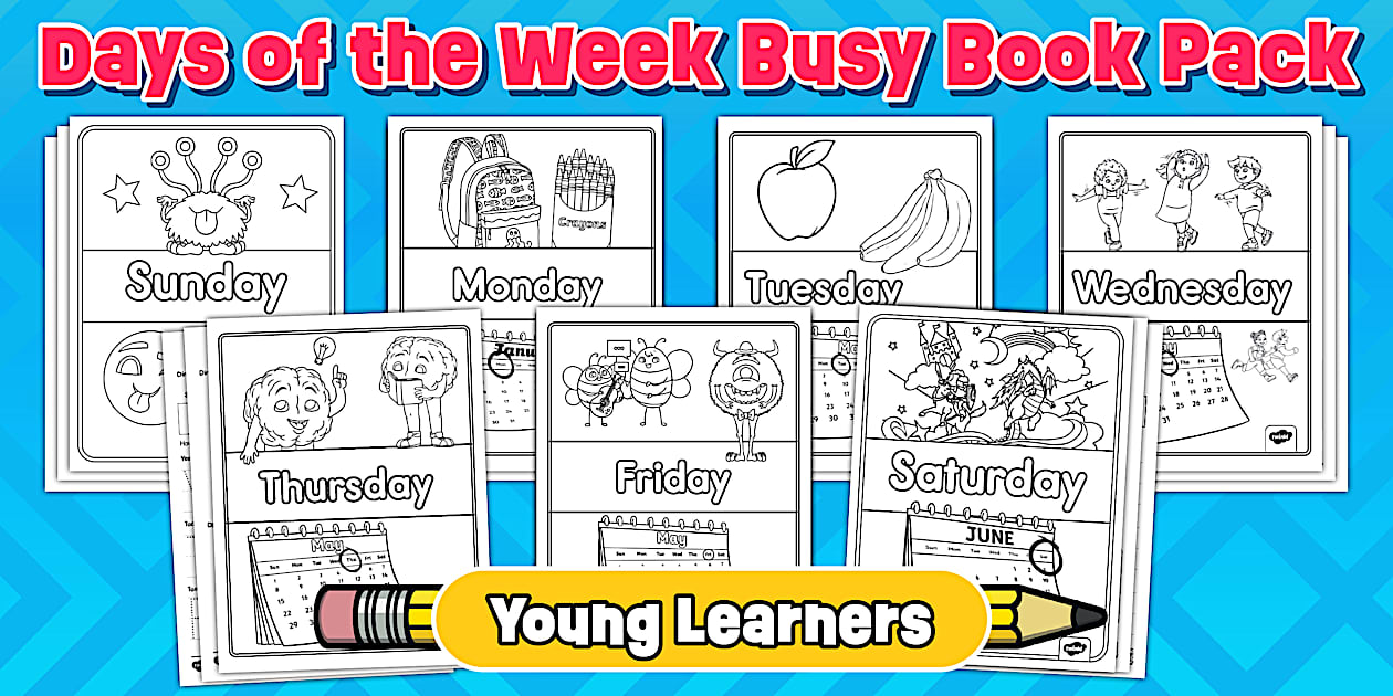 Days of the Week Busy Book Pack for PreK-K