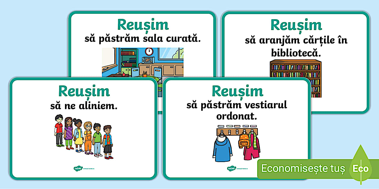Noi reușim! – Planșe cu reguli (teacher made) - Twinkl