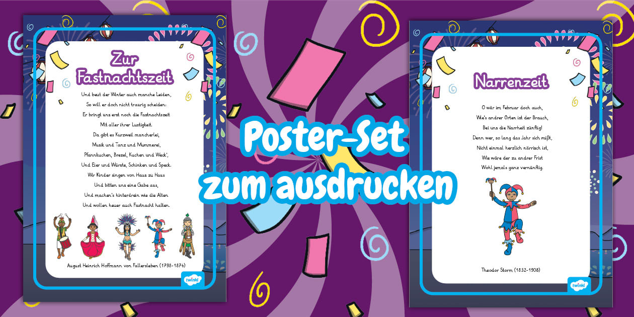 Gedichte zum Fasching