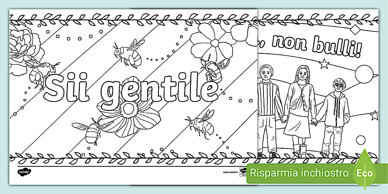 Fogli da colorare contro il bullismo (teacher made) - Twinkl