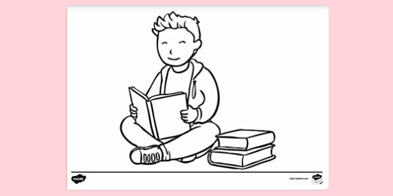 Reading Colouring Sheet | Colouring Sheets (teacher made)