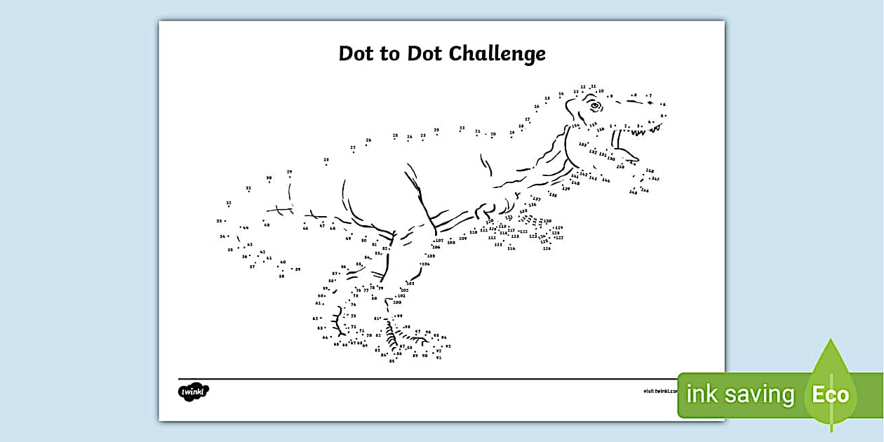 Challenging Dot-to-Dot Worksheet - dot to dot challenge