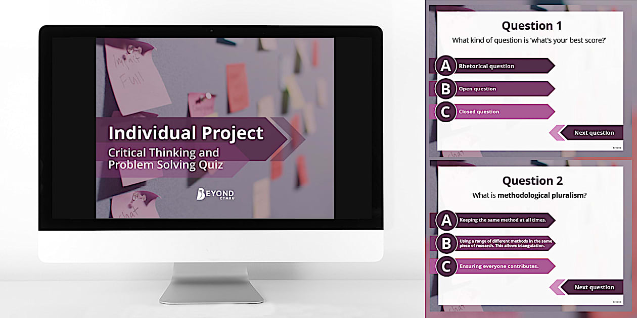 Individual: Critical Thinking and Problem Solving Quiz