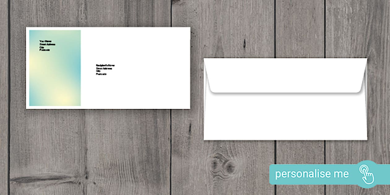 Aurora Holographic Envelope | Personalised Stationery