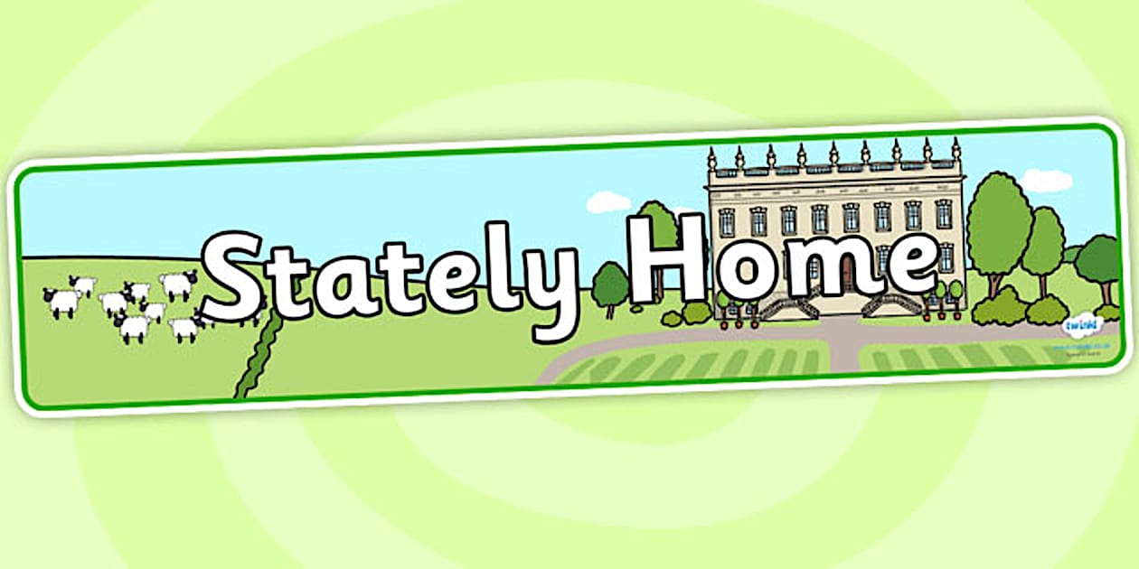 Stately Home Role Play Banner (teacher made) - Twinkl