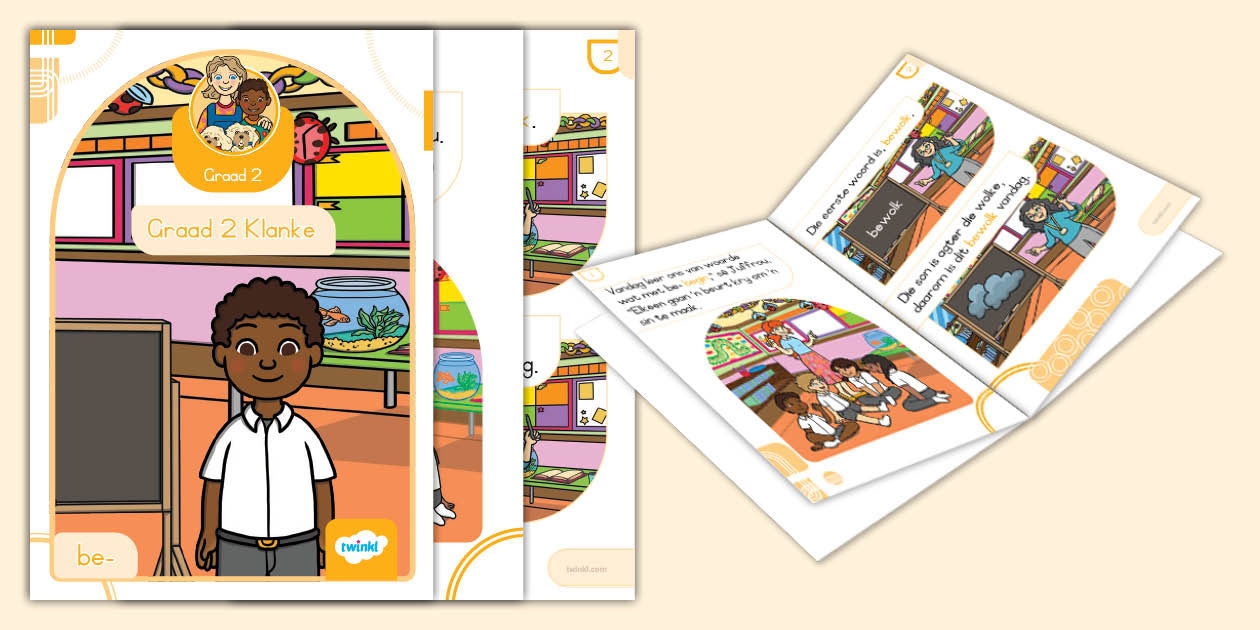 Graad 2 Klanke Leesboek be- (teacher made) - Twinkl