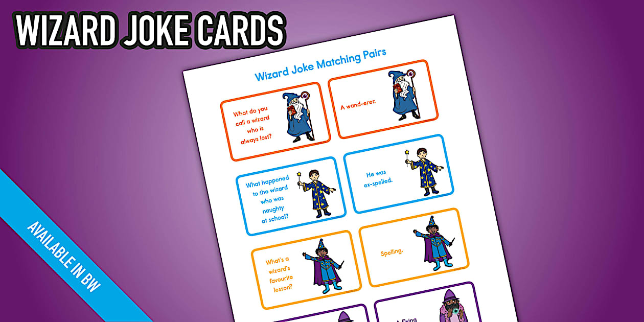 Wizard Joke Cards