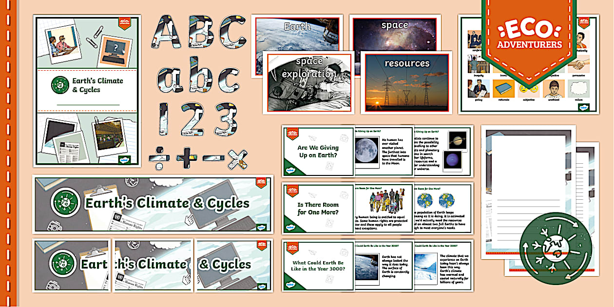 Year 6 Earth's Climate & Cycles Display Pack (teacher made)