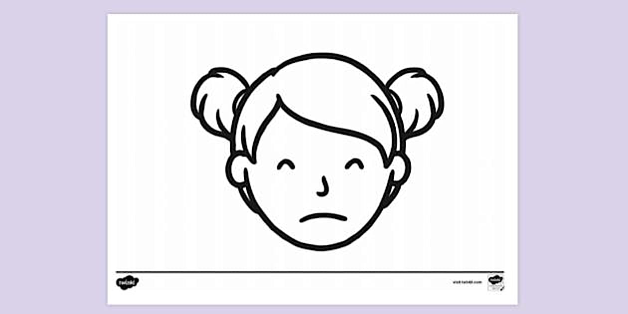 Sad Child Colouring | Colouring Sheets (Teacher-Made)