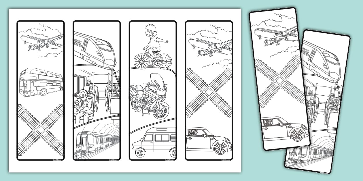 운송 책갈피 | Transportation Bookmarks (teacher made)
