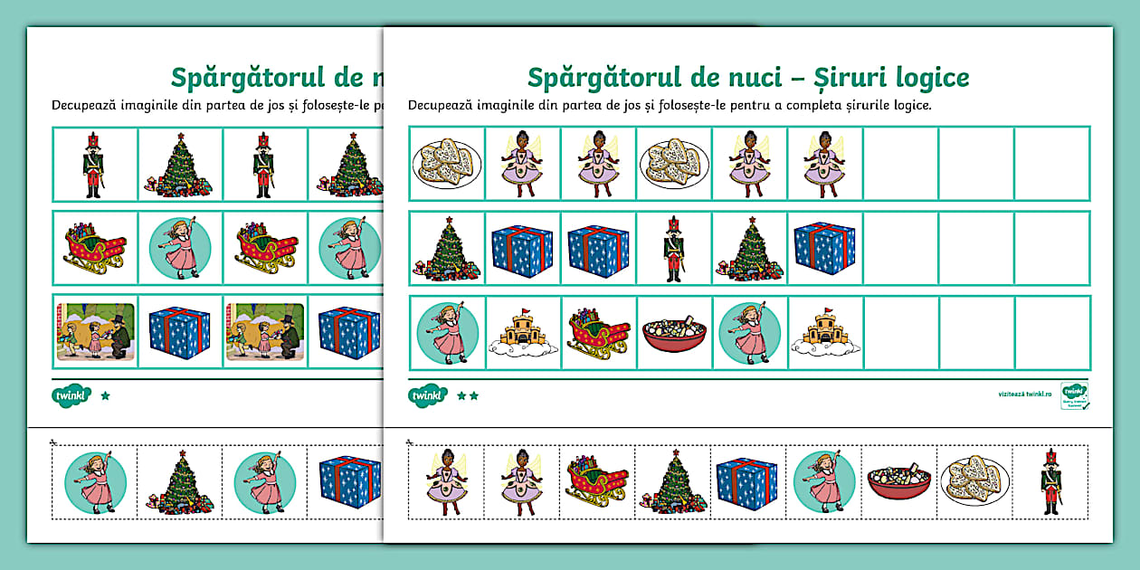 Spărgătorul de nuci – Șiruri logice cu personaje din poveste