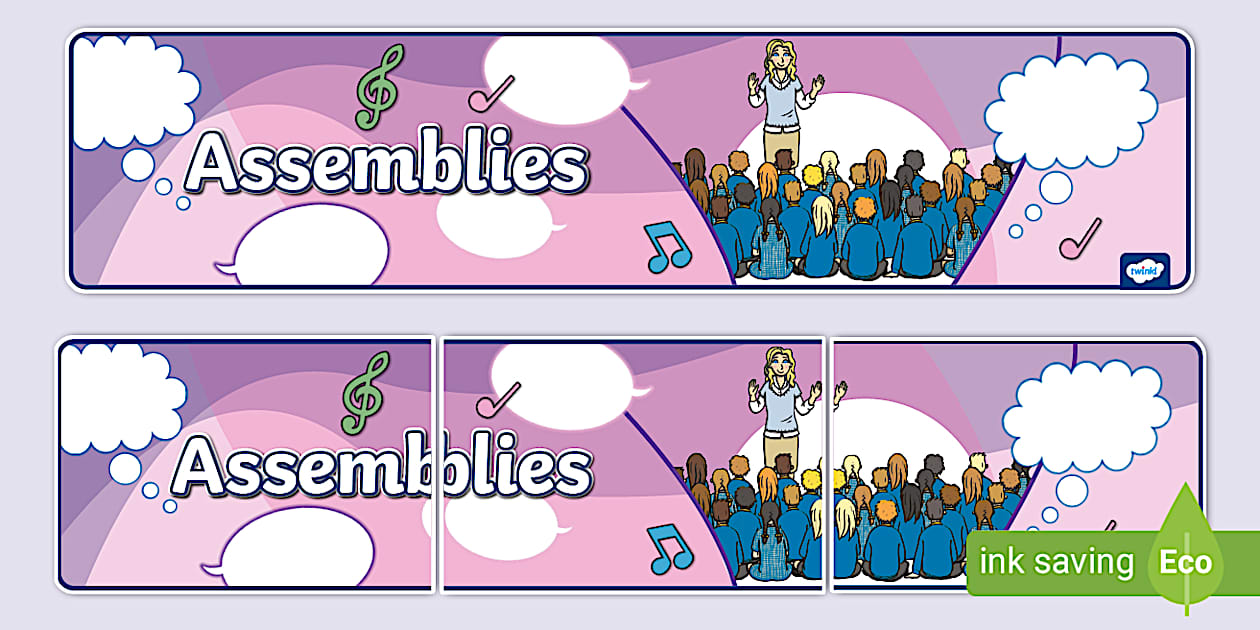 Assemblies Display Banner - KS1 (teacher made) - Twinkl