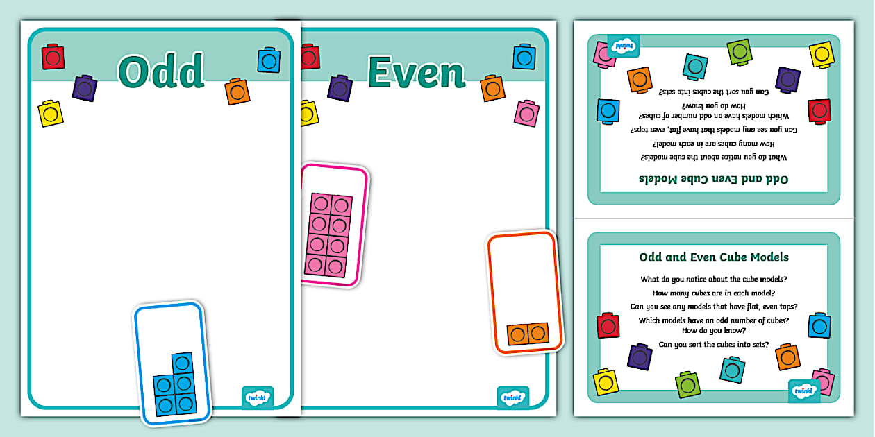 👉 EYFS Odd and Even Cube Activity - Sorting Activity - Twinkl