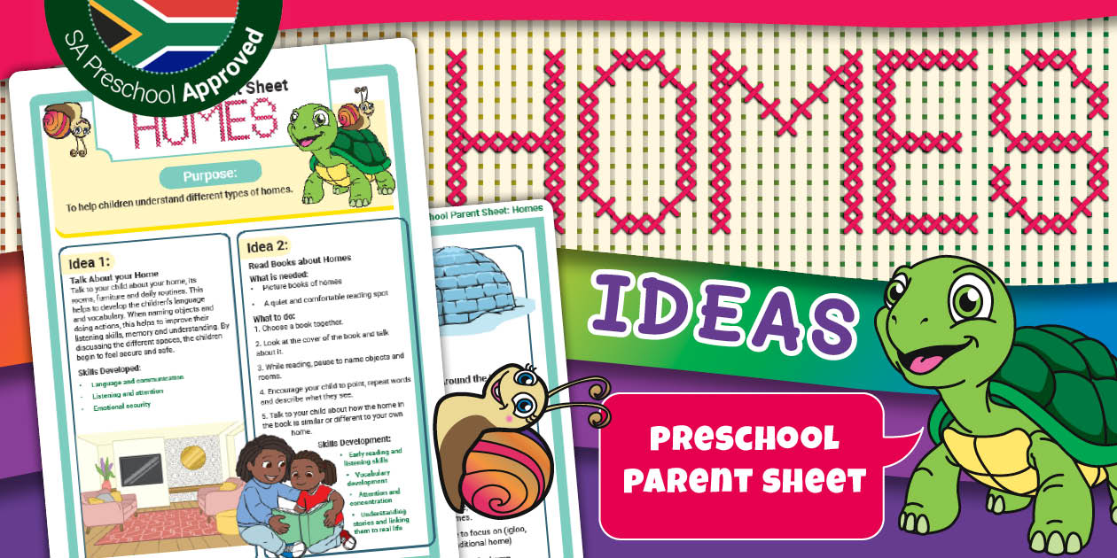 Preschool: Homes - Parent Sheet