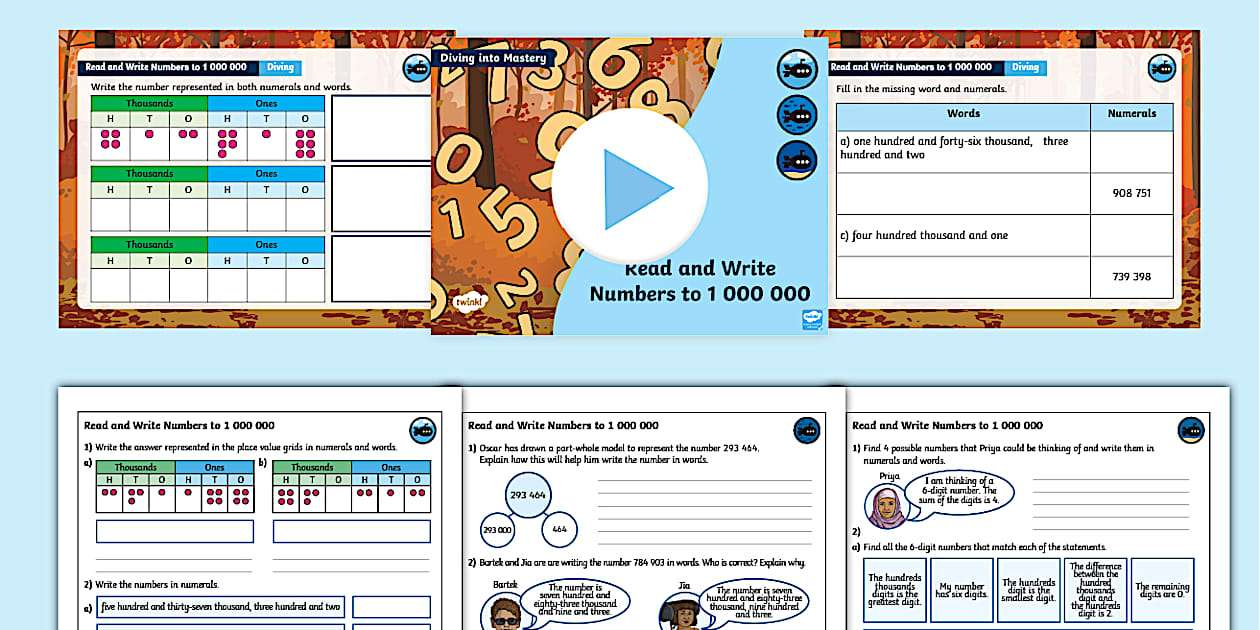 👉 Y5 DIM: Step 5 Read and Write Numbers to 1 000 000