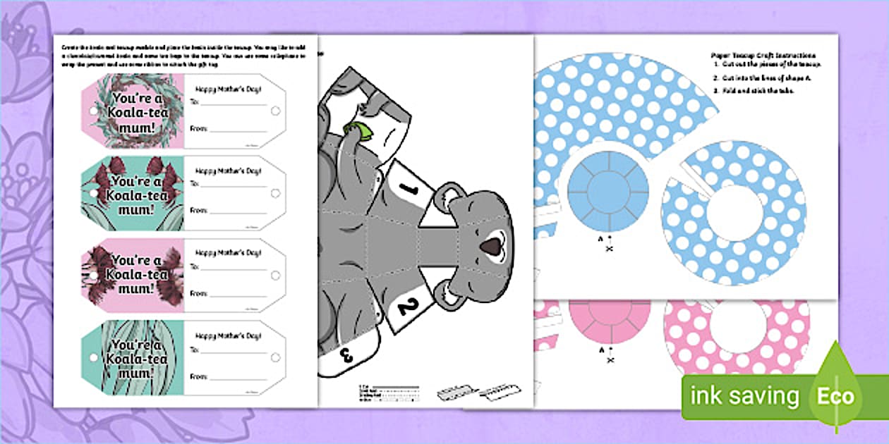 Mother's Day Koala-Tea Gift (teacher made) - Twinkl