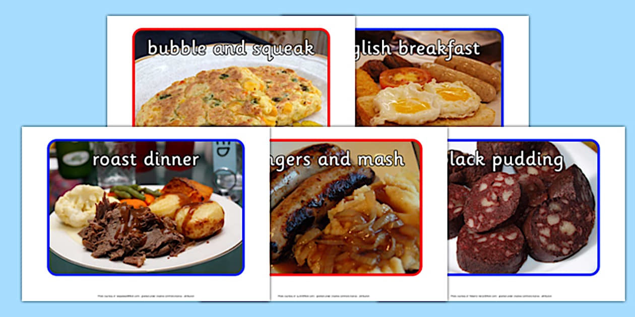 English Food for kids Display Photos | Learning Resources