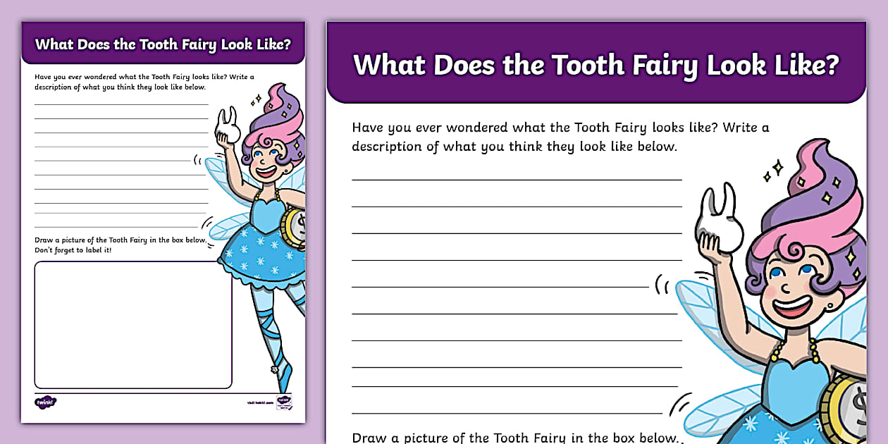What Does the Tooth Fairy Look Like? Writing Activity