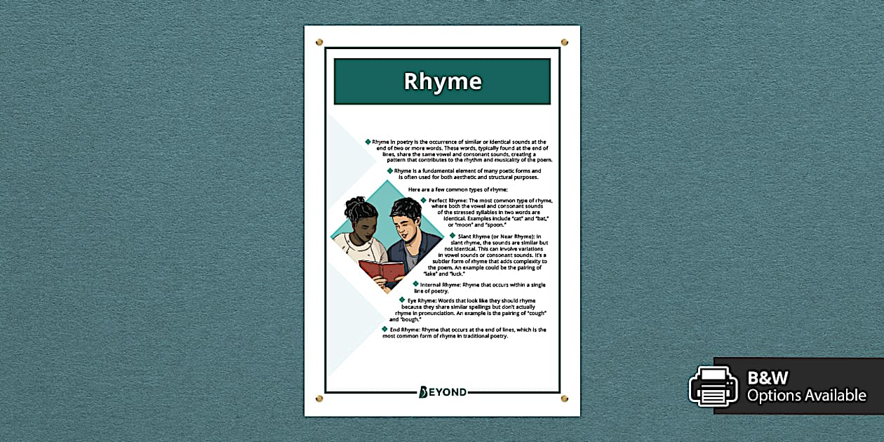 Rhyme Information Poster (teacher made) - Twinkl