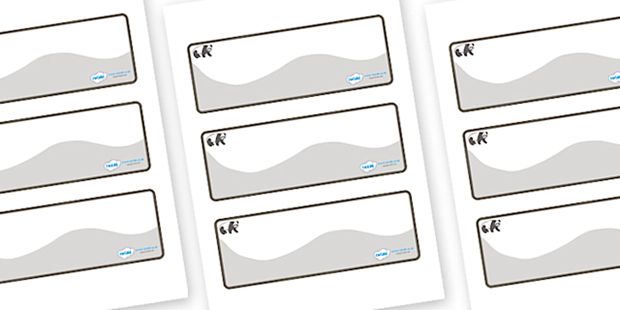 Panda Themed Editable Drawer-Peg-Name Labels (Colorful)