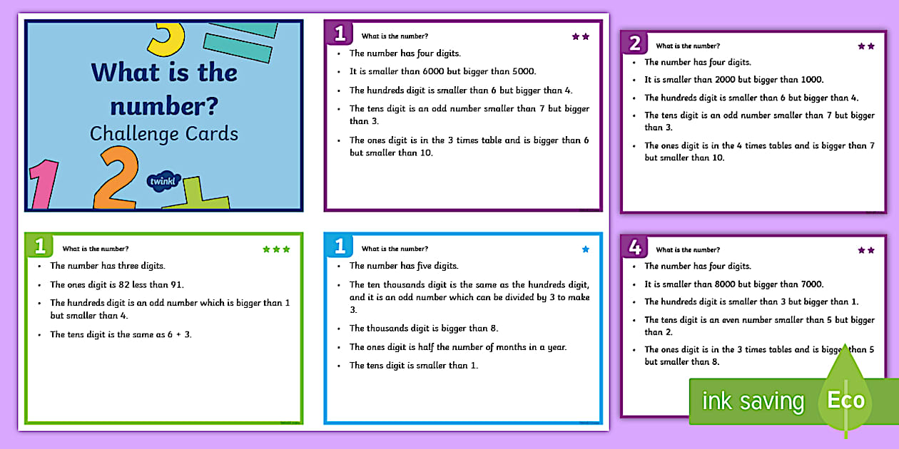 Place Value Riddle Challenge Cards (teacher made) - Twinkl