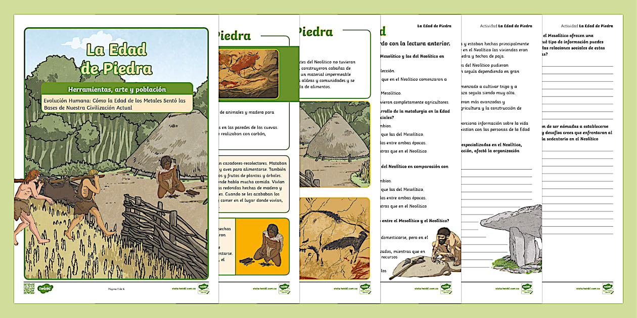 Guía de Trabajo: La Edad de Piedra - Twinkl Colombia