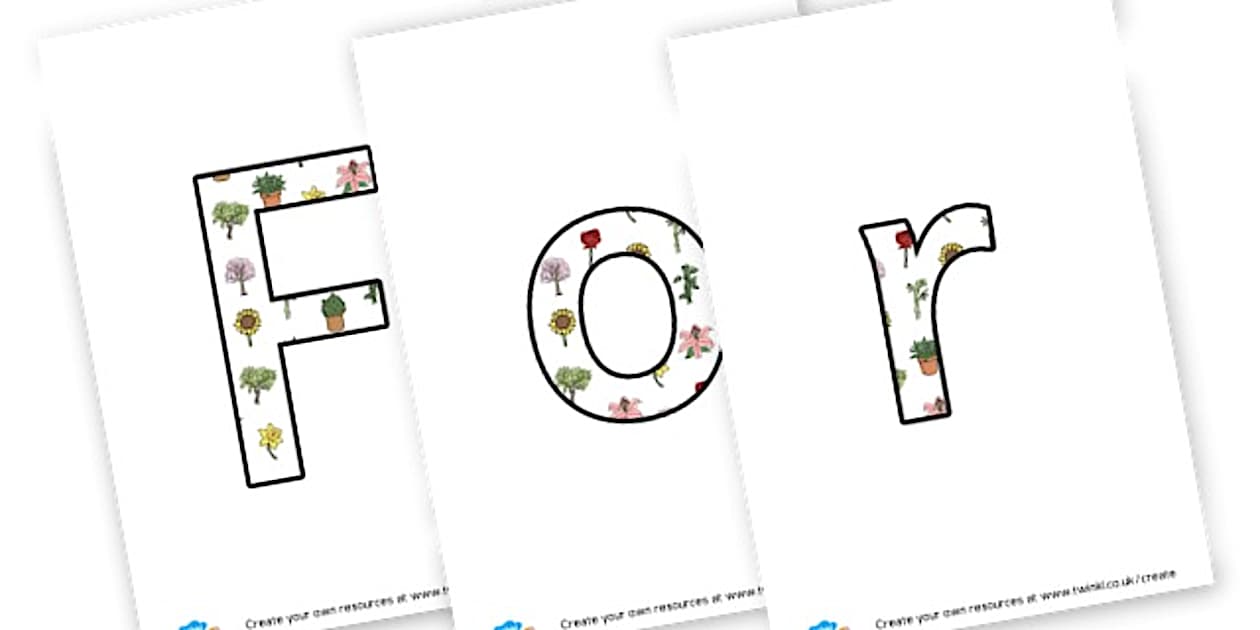 Forest School banner - display lettering (teacher made)