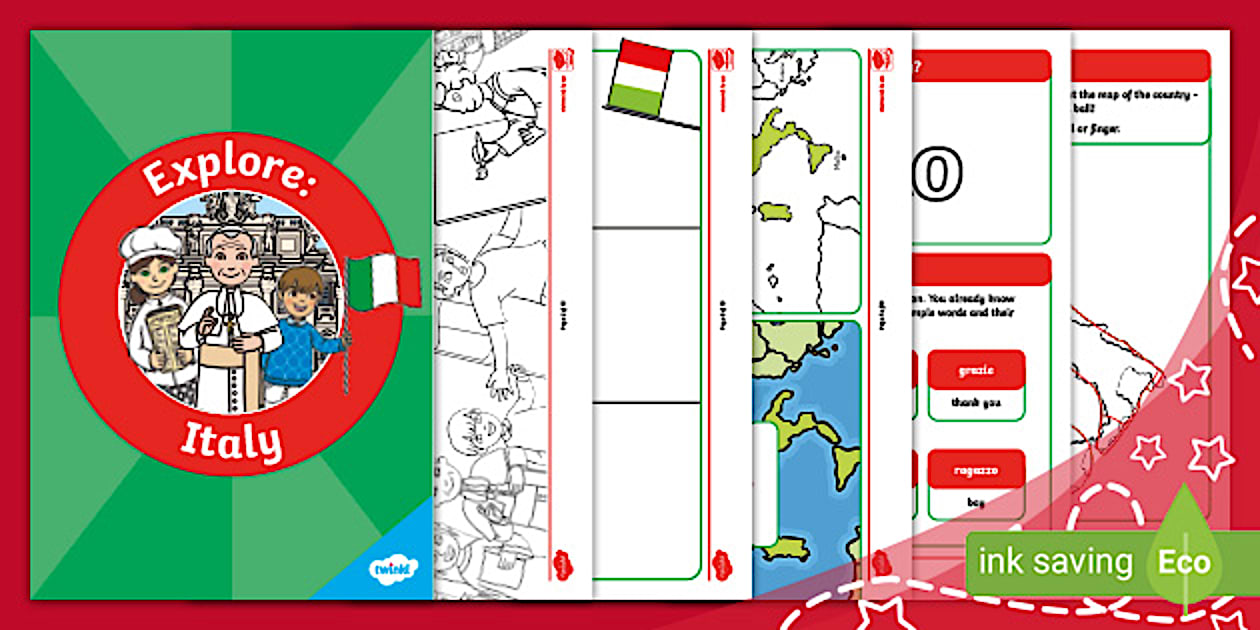 Explore: Italy Activity Booklet (teacher made) - Twinkl