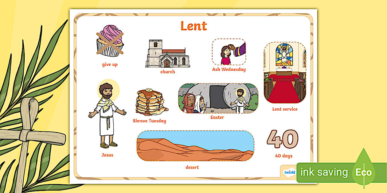 Lent Word Mat (professor feito) - Twinkl