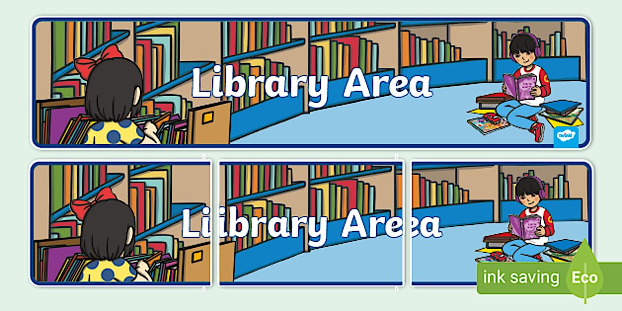 Library Area Display Banner-library area, library, display banner, area