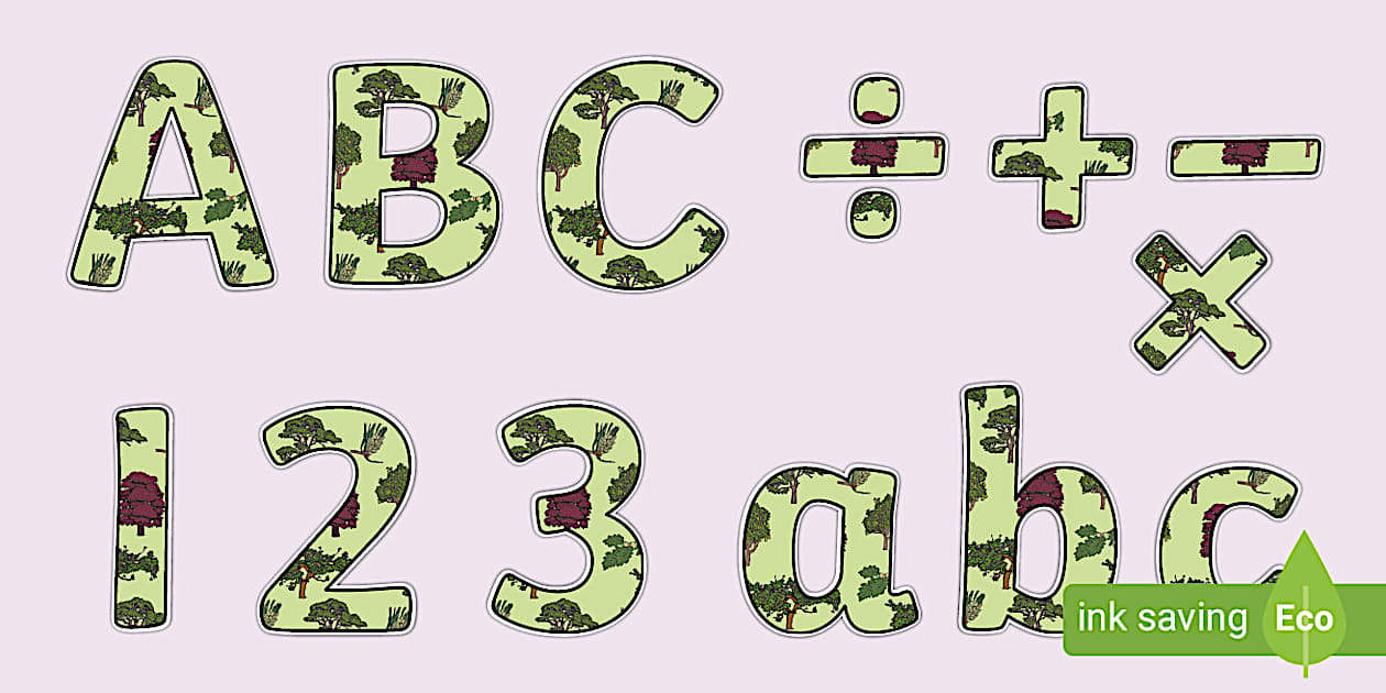 Tree Lettering - Twinkl - KS1 (teacher made) - Twinkl