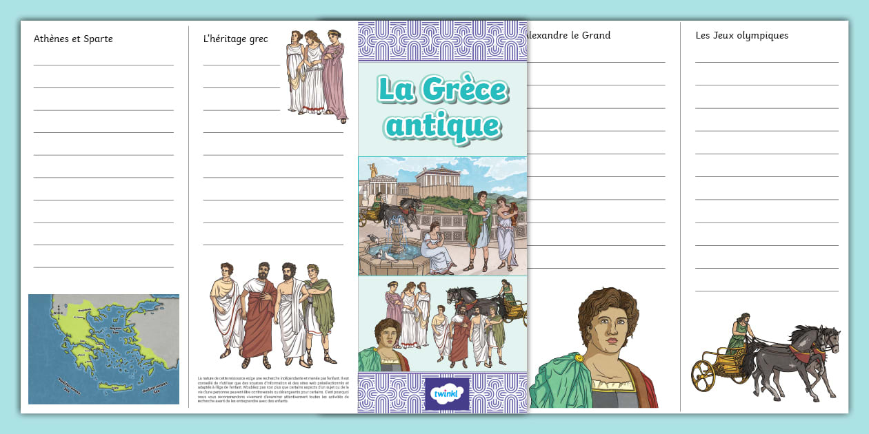 Brochure : La Grèce antique - Twinkl Brochure - Twinkl