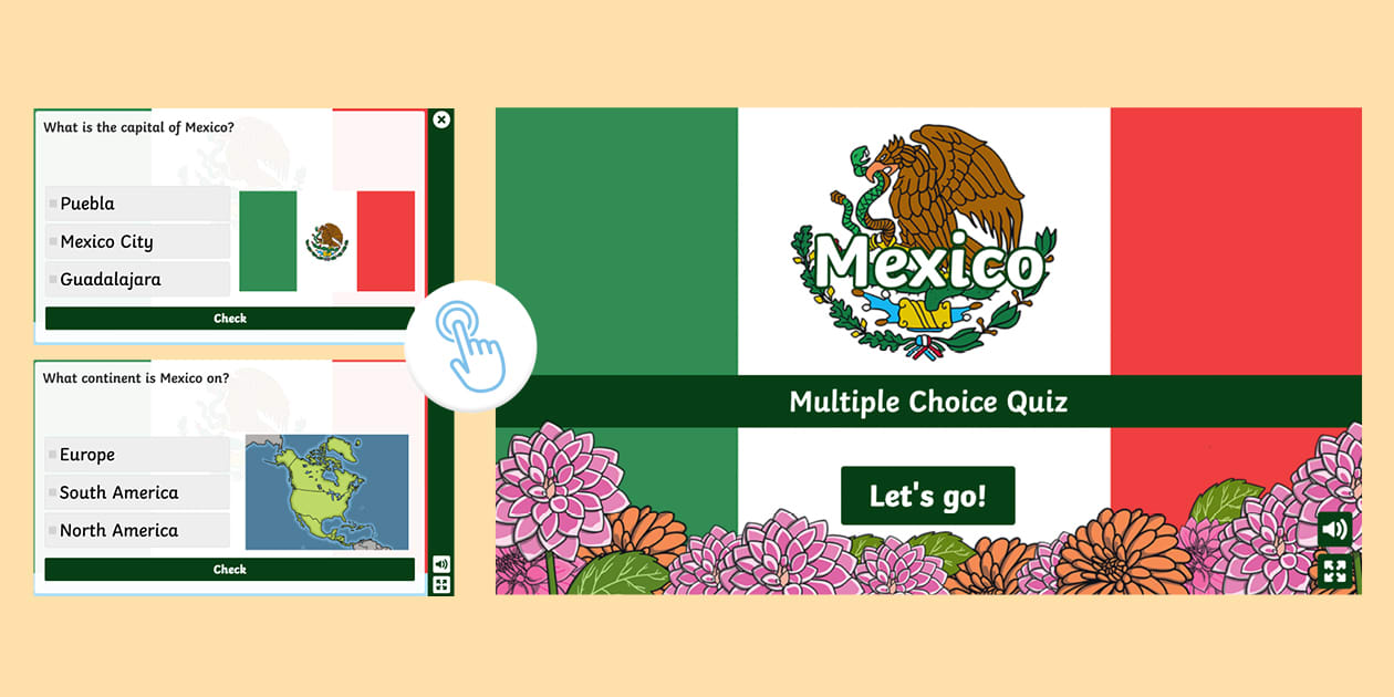 KS1 Mexico Interactive Quiz (teacher made) - Twinkl