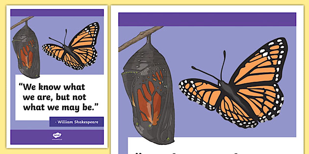 Shakespeare Inspirational Classroom Quote Display Poster