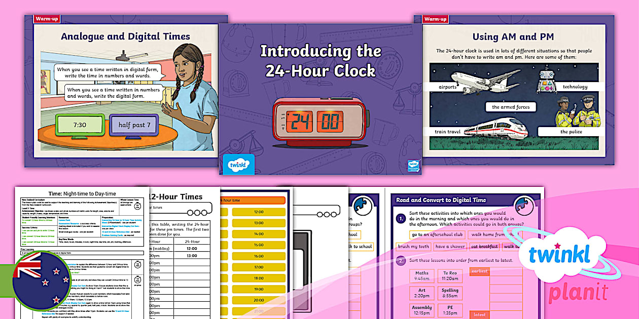 Level 3 Time: Read and Convert to Digital Time Lesson 3