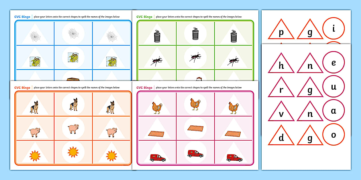 CVC Bingo Game (teacher made) - Twinkl