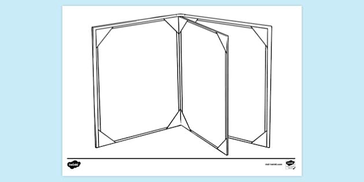 Blank Restaurant Menu Colouring Sheet | Colouring Sheets
