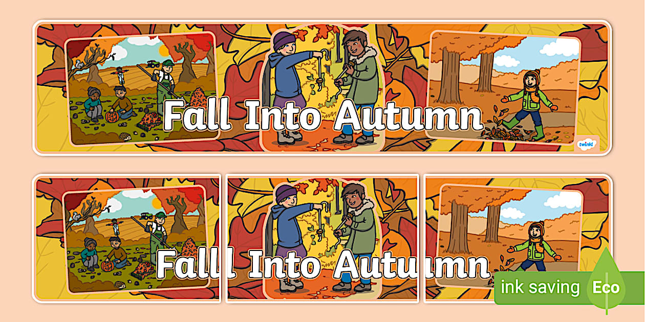 Fall Into Autumn Display Banner,fall into autumn,autumn