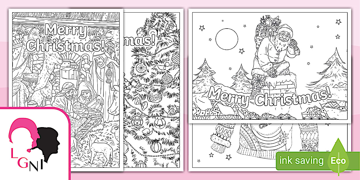 FREE! - Linking Generations Mindfulness Christmas Cards Activity