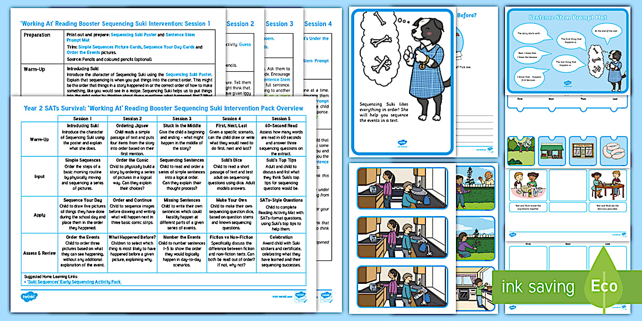 Year 2 Reading Catch-Up Intervention Pack: Sequencing Suki