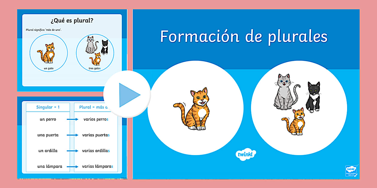 PowerPoint: formación de plurales (Teacher-Made) - Twinkl